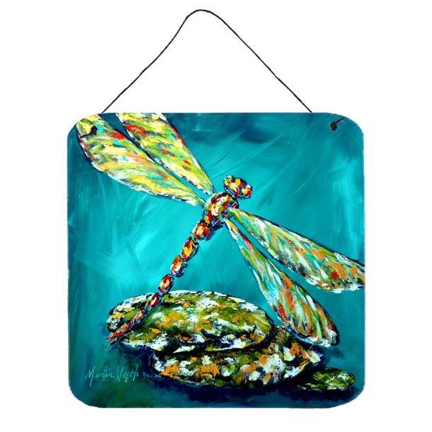 August Grove® " Roses And Dragonfly " on Canvas | Wayfair